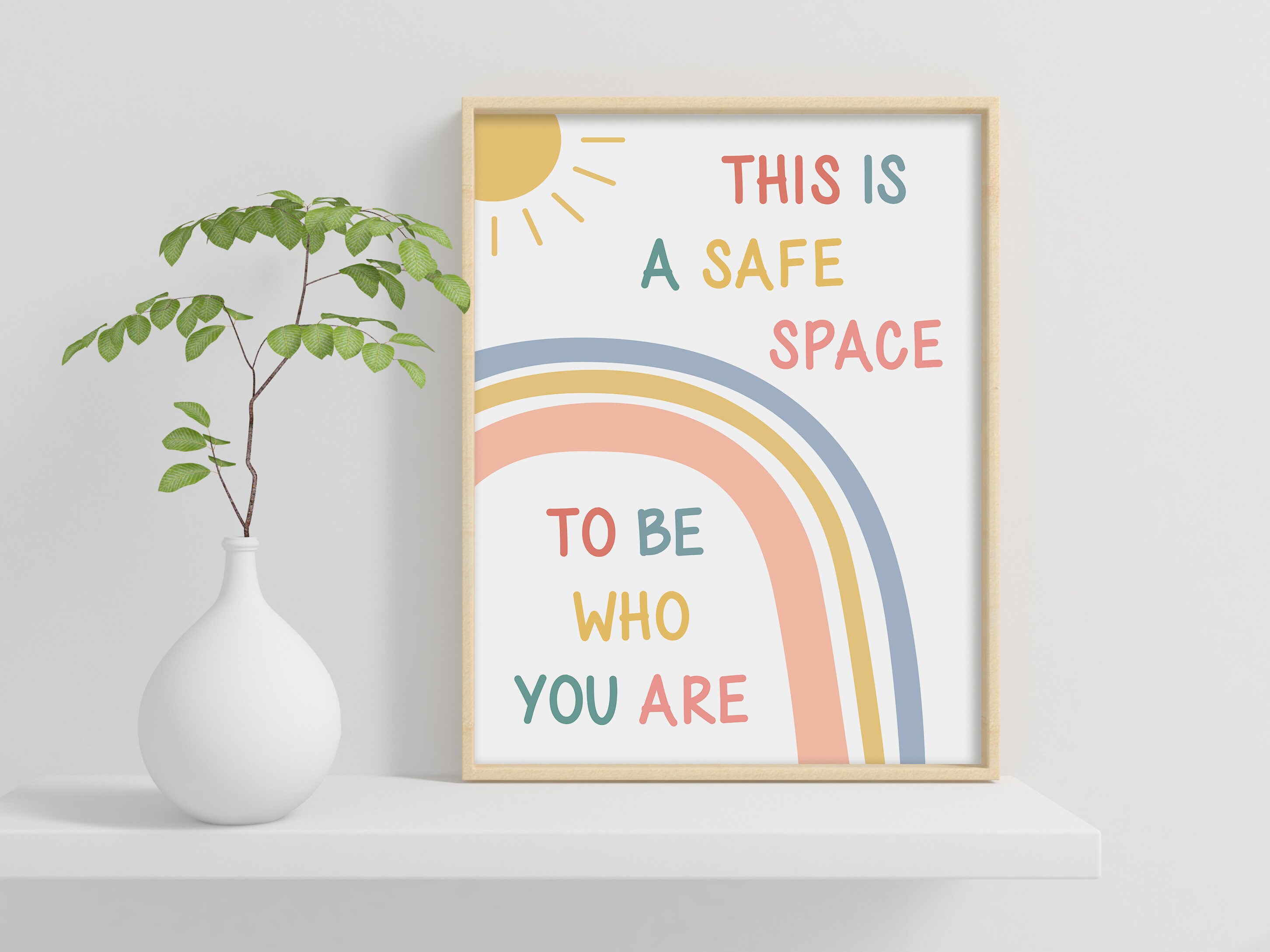 Safe Space Poster School Social Work School Psychologist - Etsy