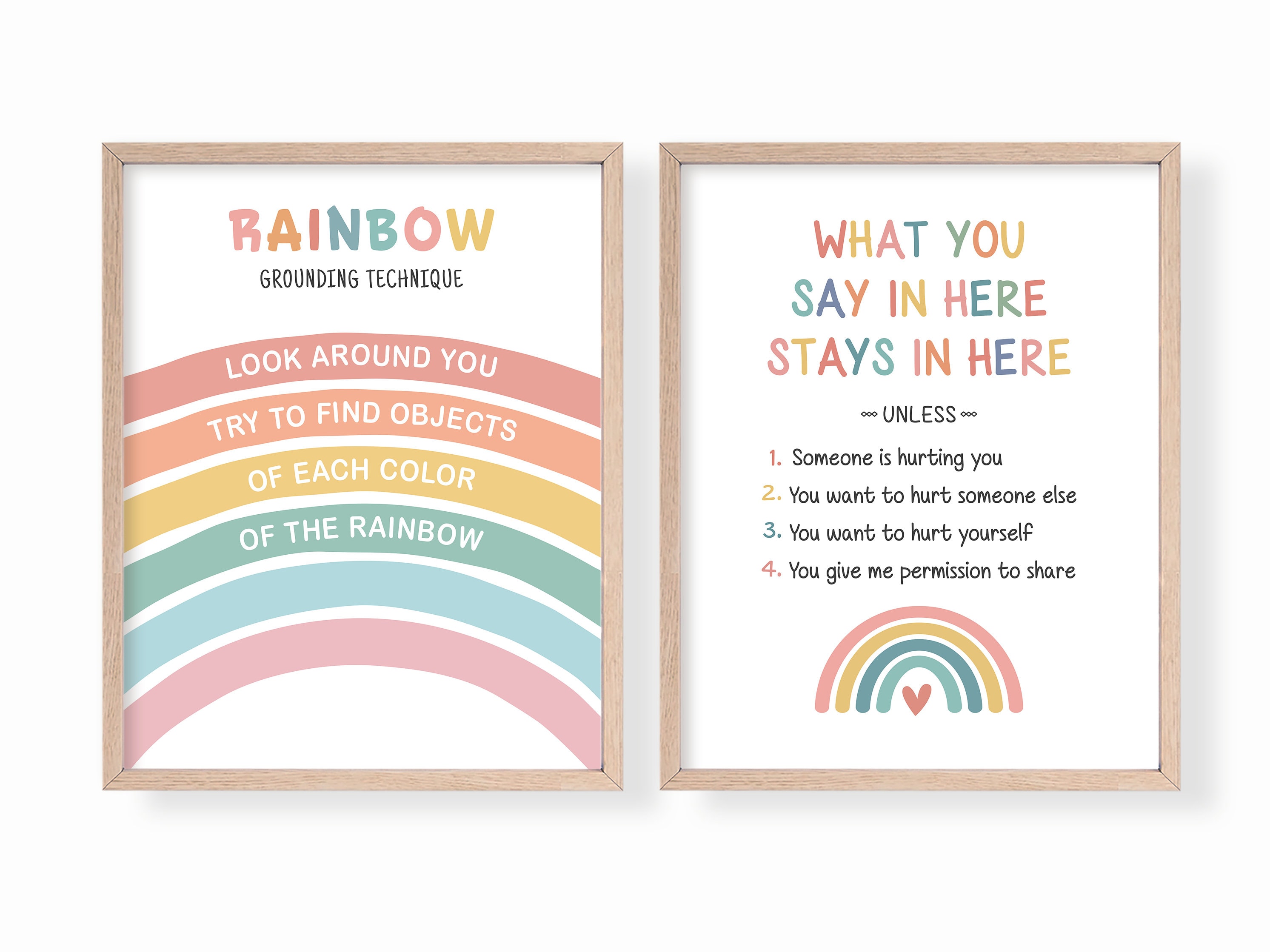 Set of 12 Psychology Posters for Kids, Classroom Bundle, Coping Skills ...