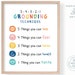 Grounding Technique, Anxiety Grounding Poster, Calming Corner for Kids ...