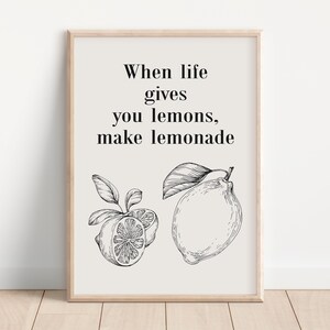 Growth Mindset Poster, When Life Gives You Lemons Make Lemonade ...