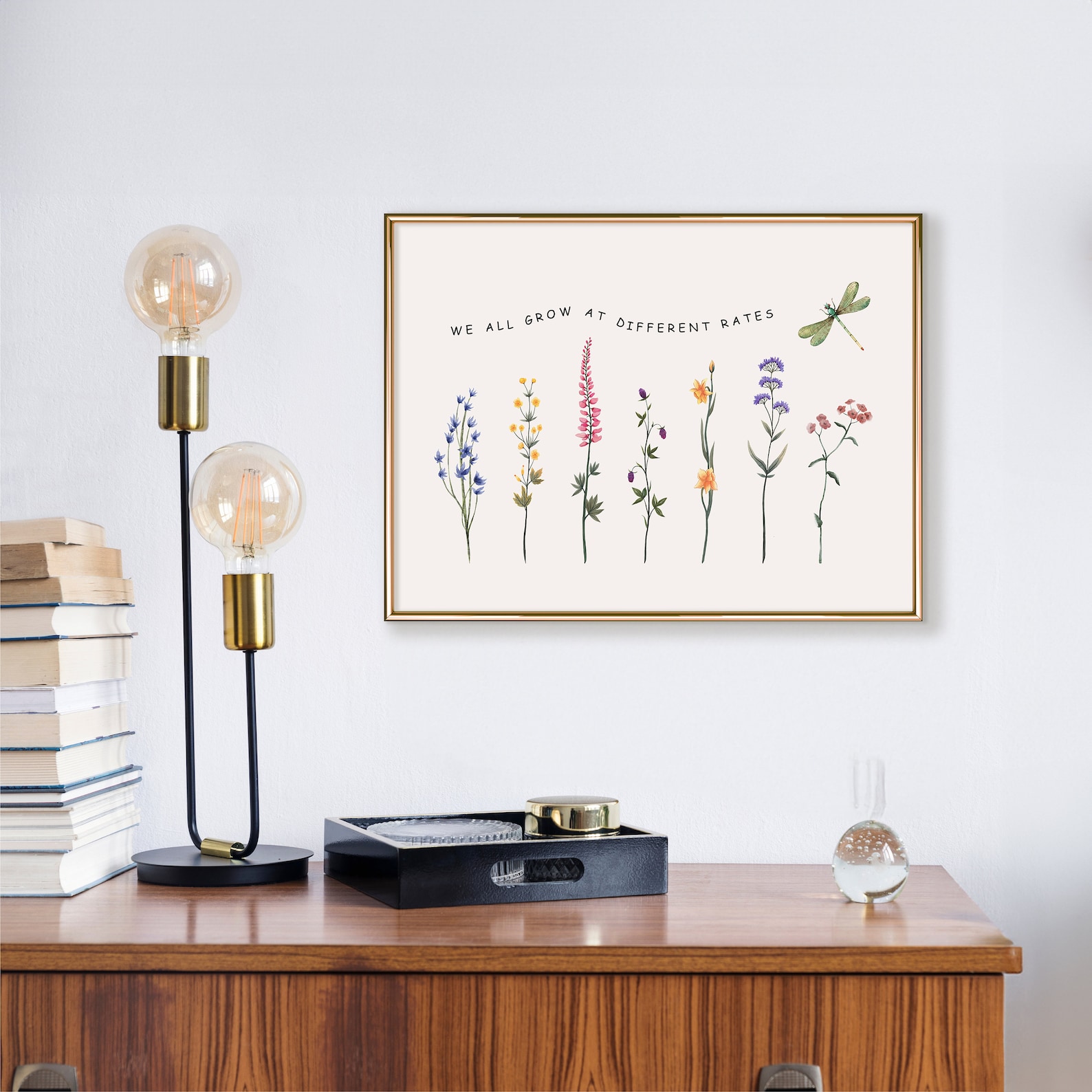 We All Grow at Different Rates Printable Wall Art, Mental Health Poster ...