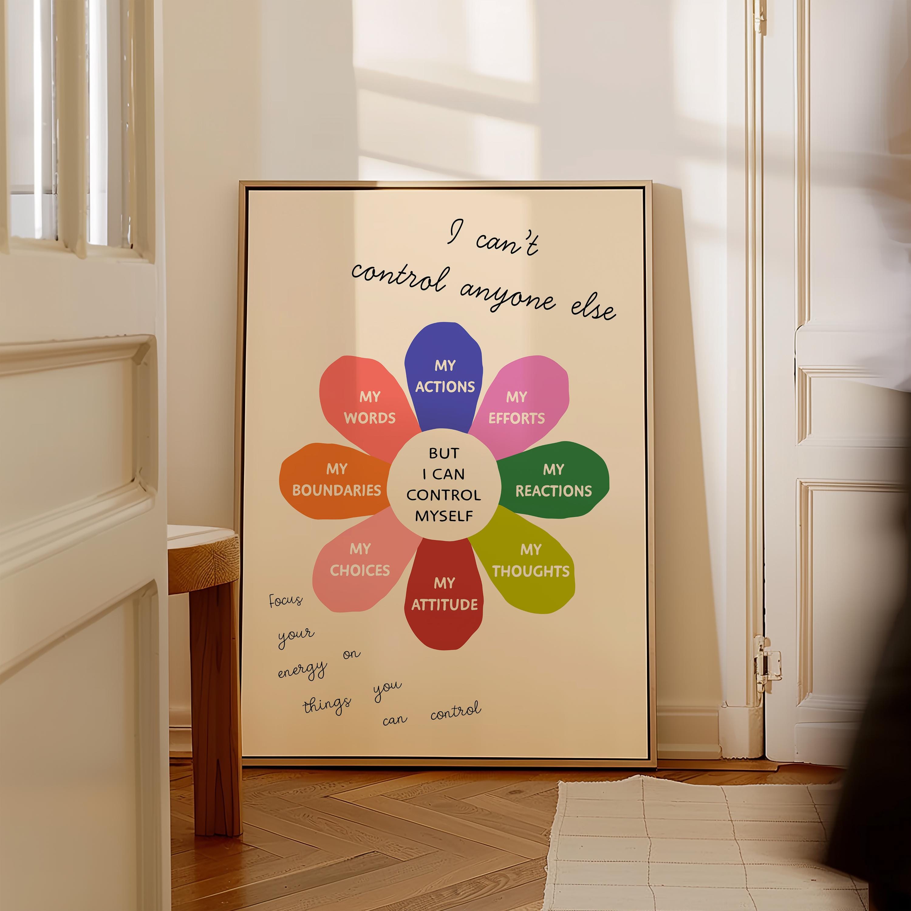 6 Mental Health Posters for Therapy Office Decor, Inspirational Quotes ...