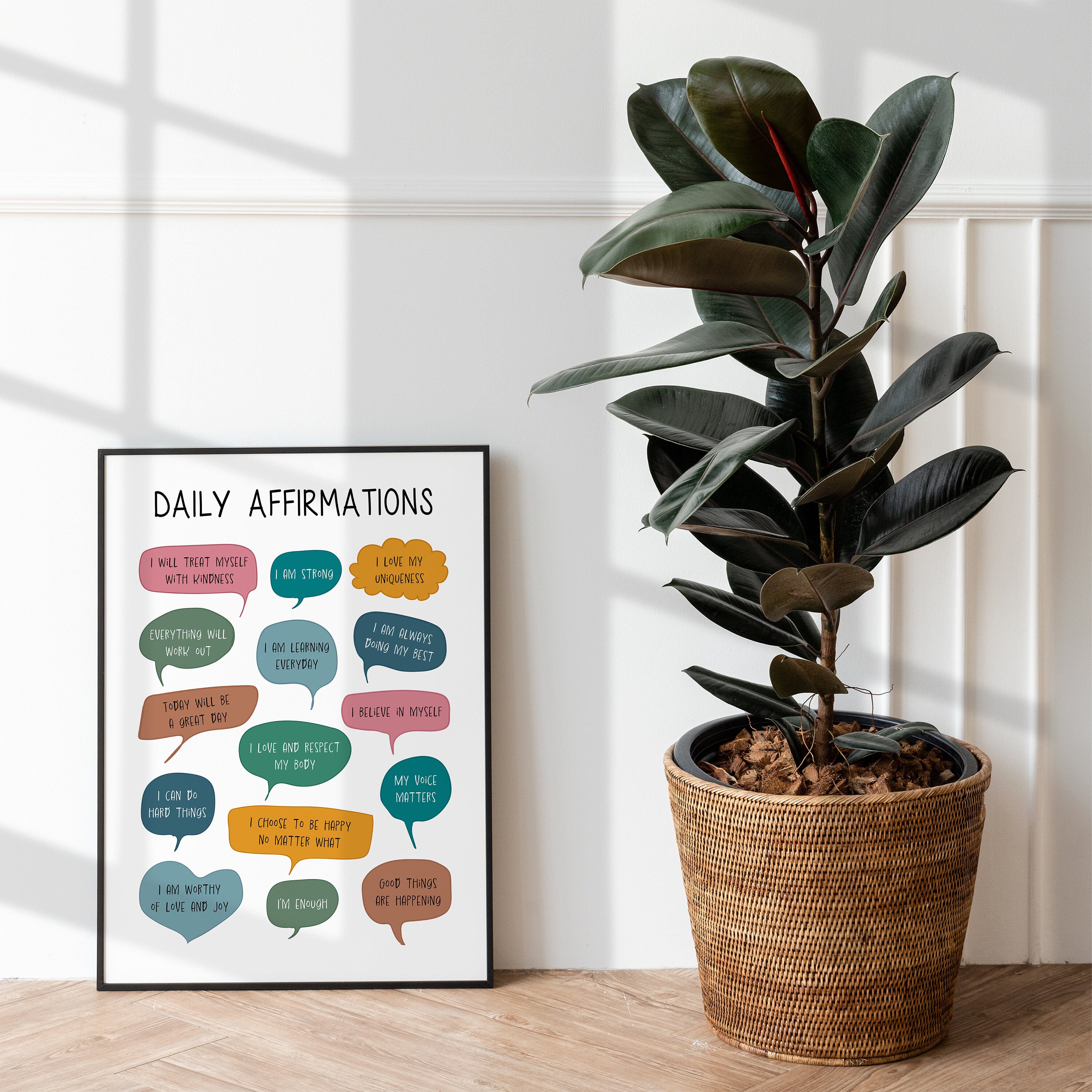 Daily Affirmations, Mental Health Poster, School Psychologist, School ...