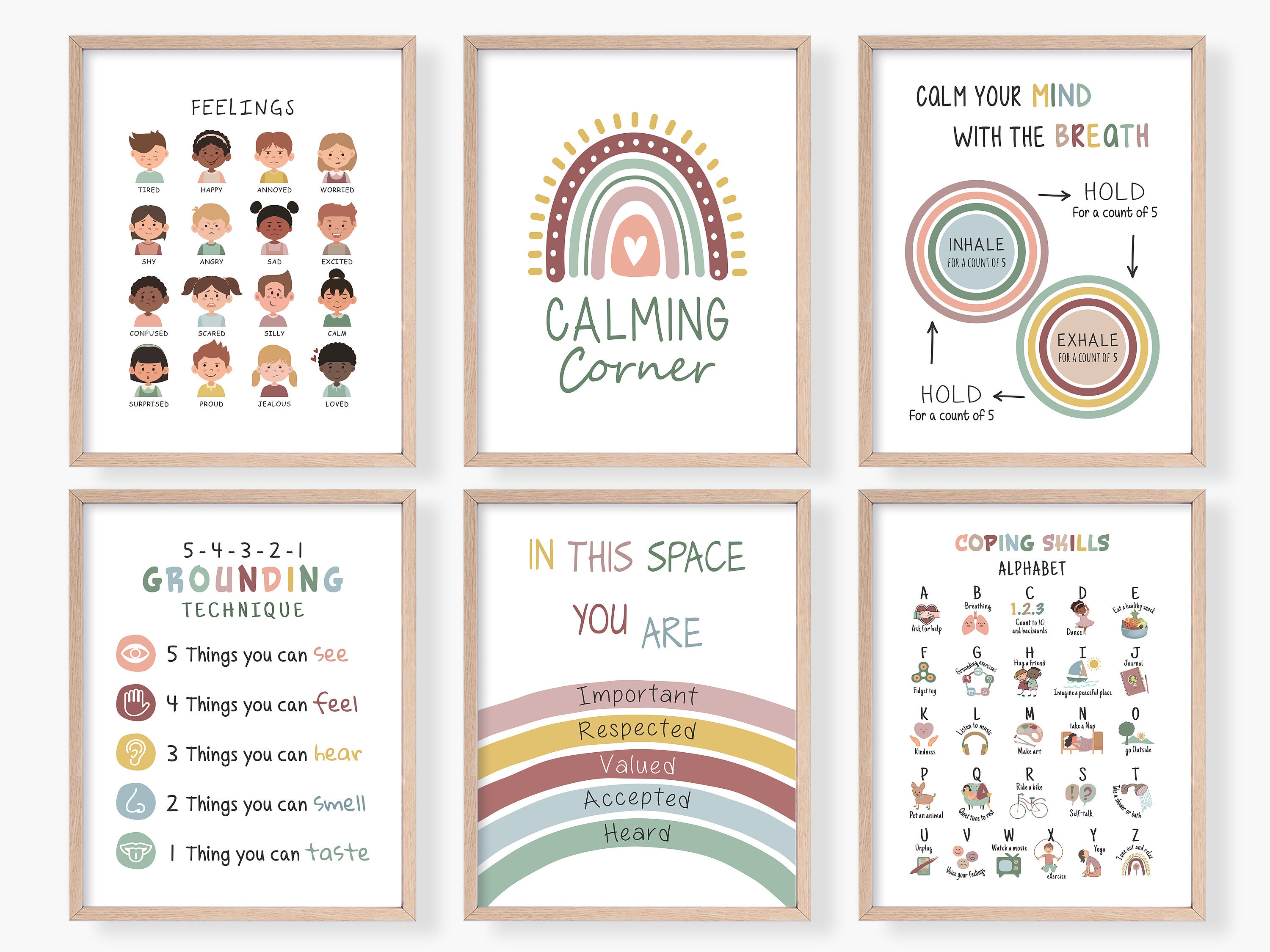 Psychology Bundle Set of 6 Posters for Classroom Decor - Etsy