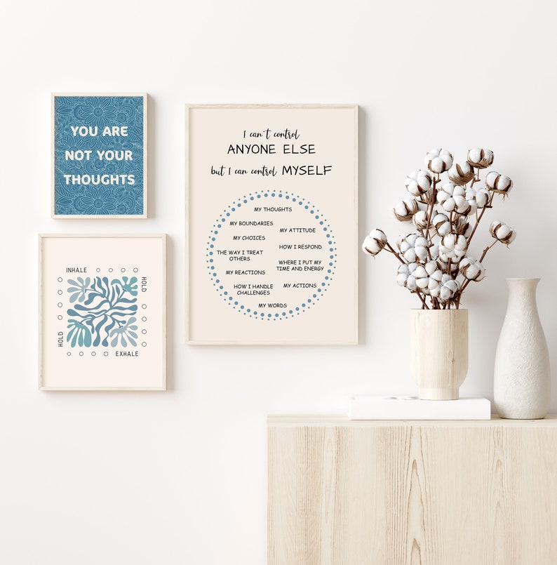 Mental Health Posters Printable, 10 Psychology Prints for Therapy ...