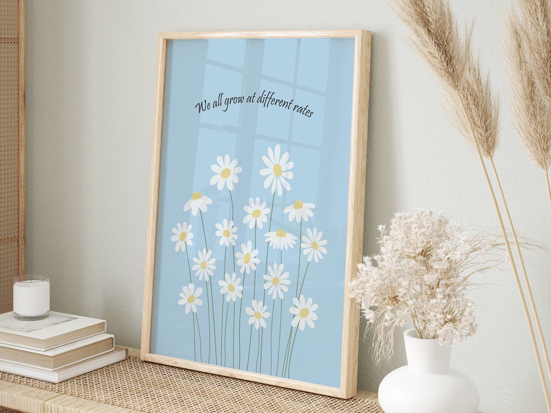 We All Grow at Different Rates, Mental Health Poster, Therapy Office ...