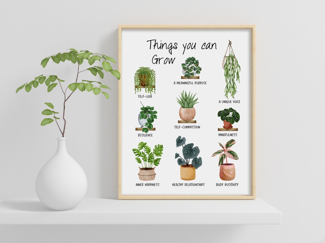 Growth Poster, Growth Mindset, Mental Health, Personal Growth, Therapy ...