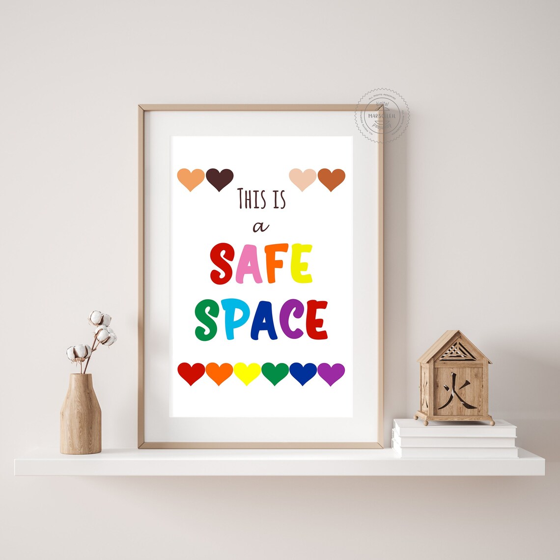 Safe Space Poster Classroom Decor Diversity Inclusion | Etsy