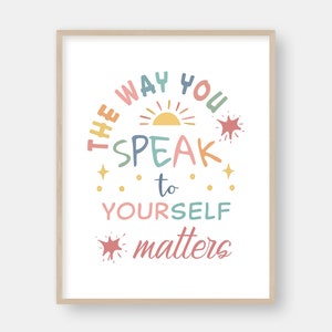 Set of 2 Mental Health Posters, Positive Affirmations, Things to ...