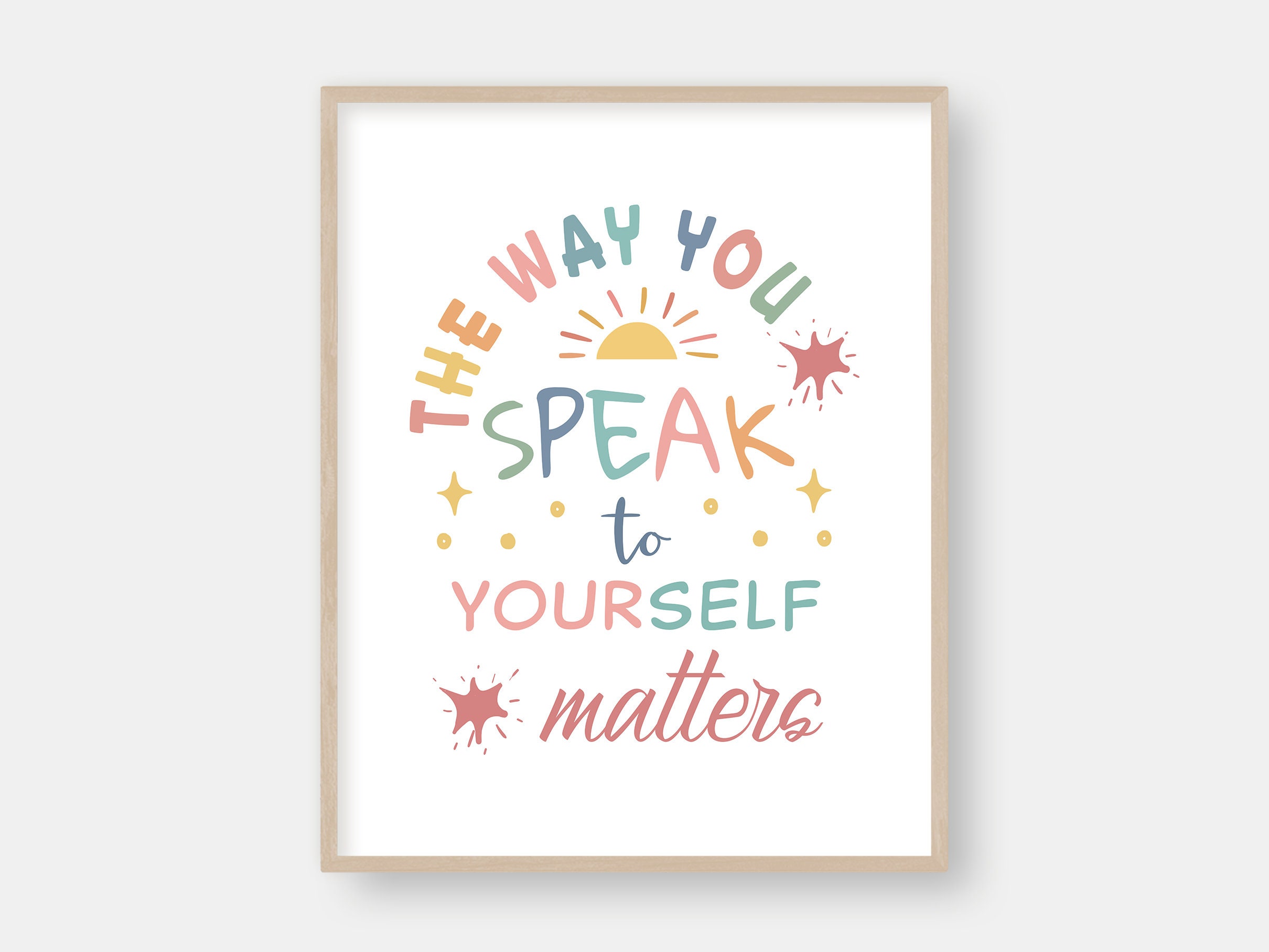 Set of 2 Mental Health Posters Positive Affirmations Things - Etsy