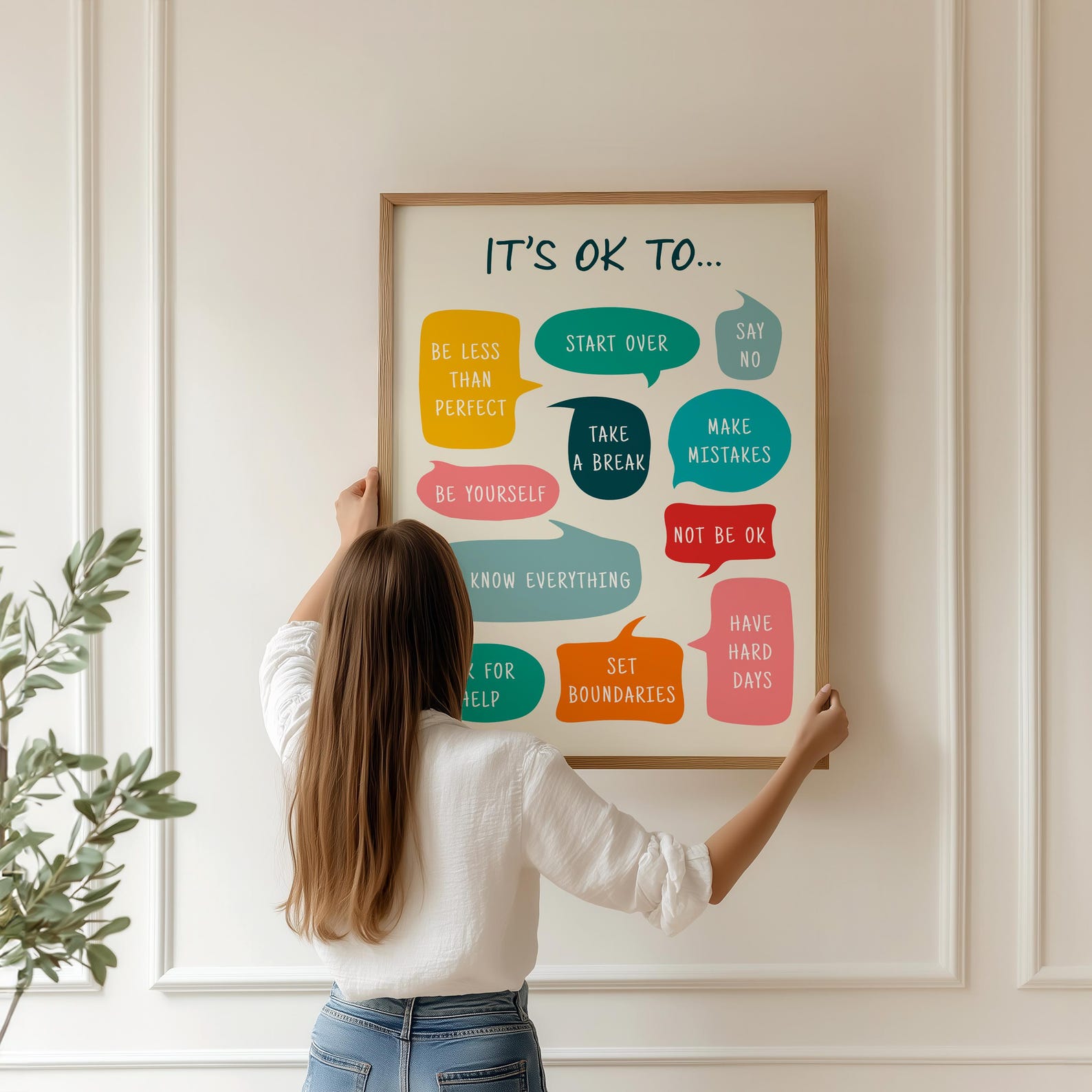 Its OK to Not Be OK, Mental Health Poster, School Counselor, Classroom ...