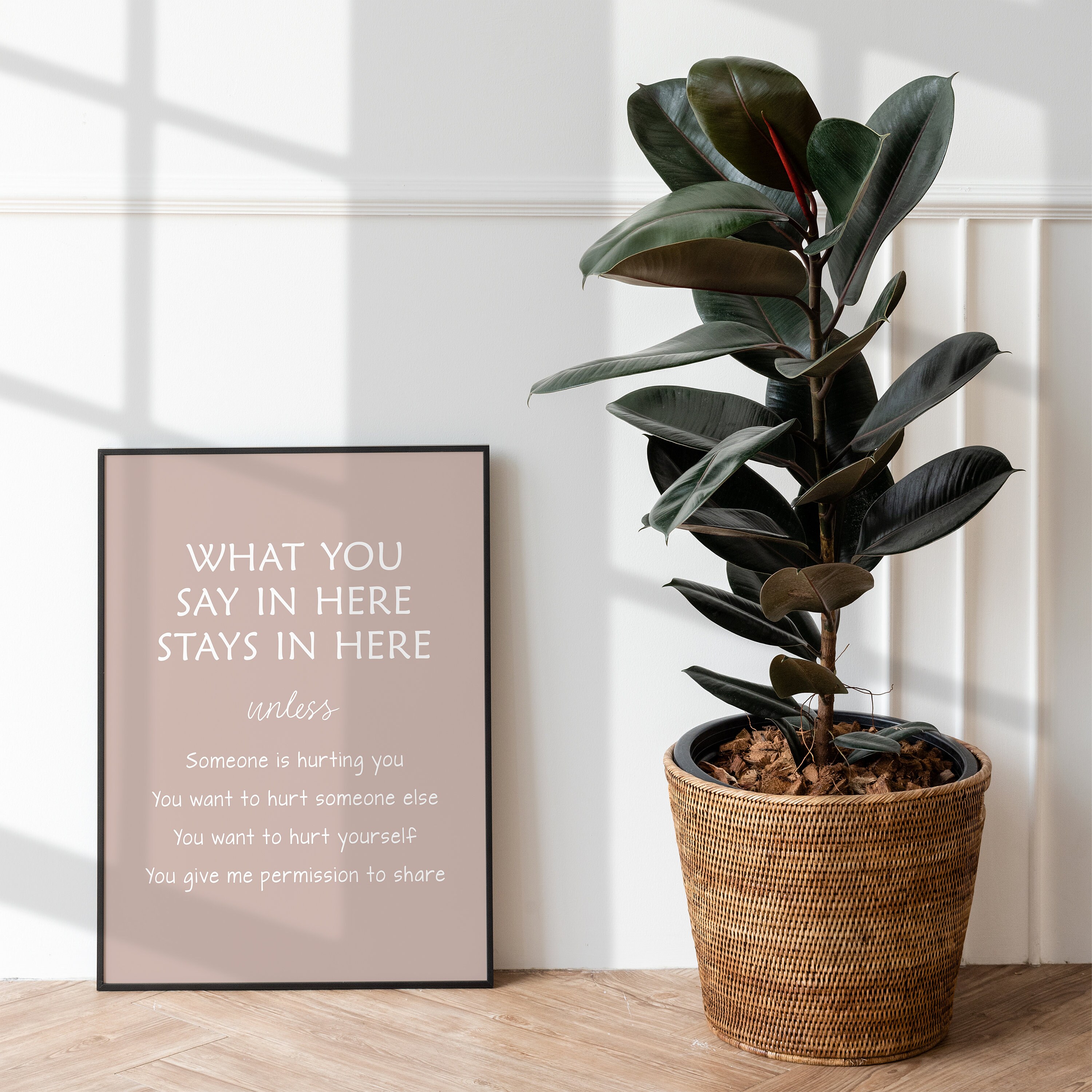 What You Say in Here Stays in Here, Confidentiality Poster, Psychology ...