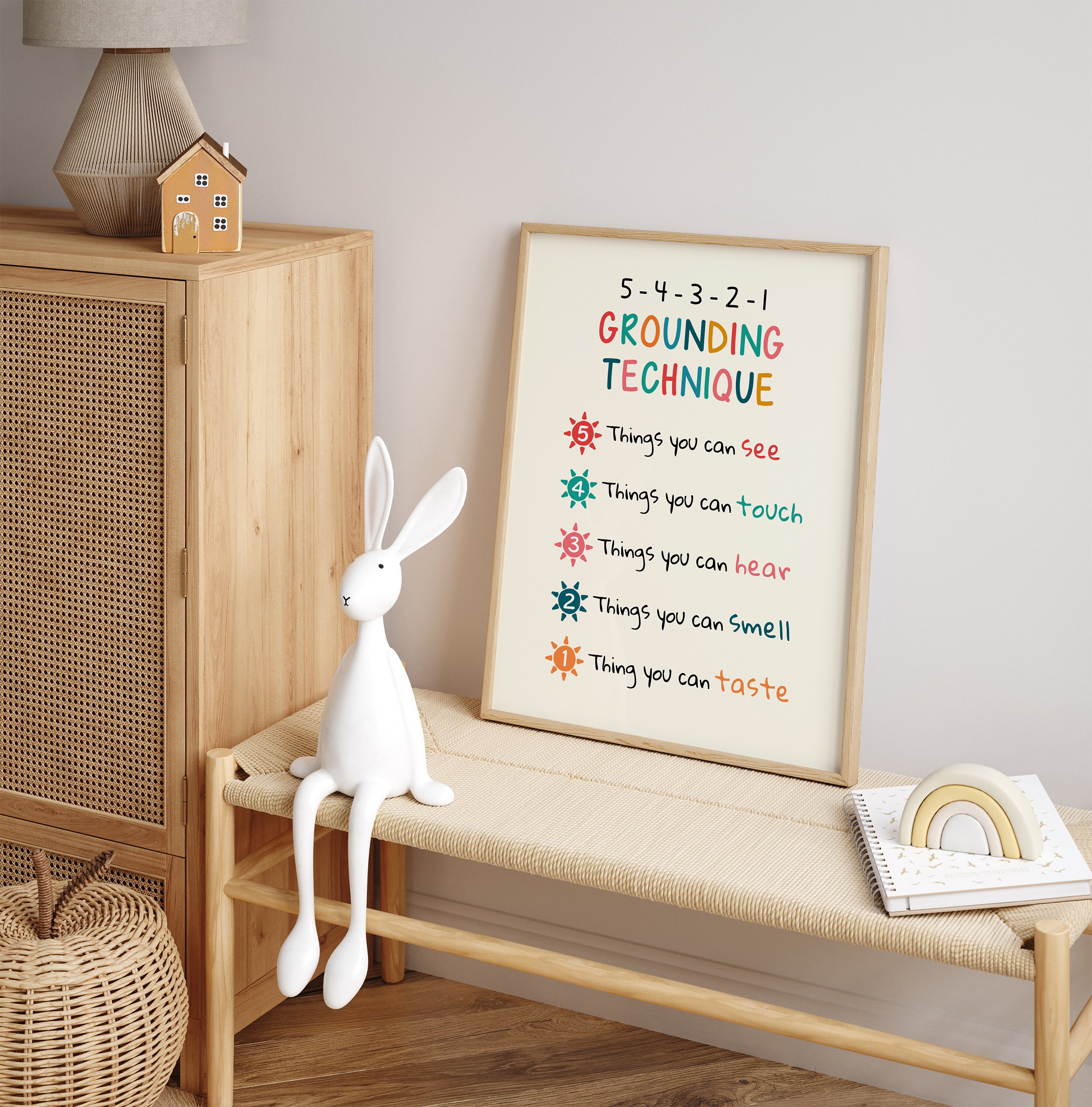 Anxiety Grounding Technique, Grounding Poster, School Psychologist ...