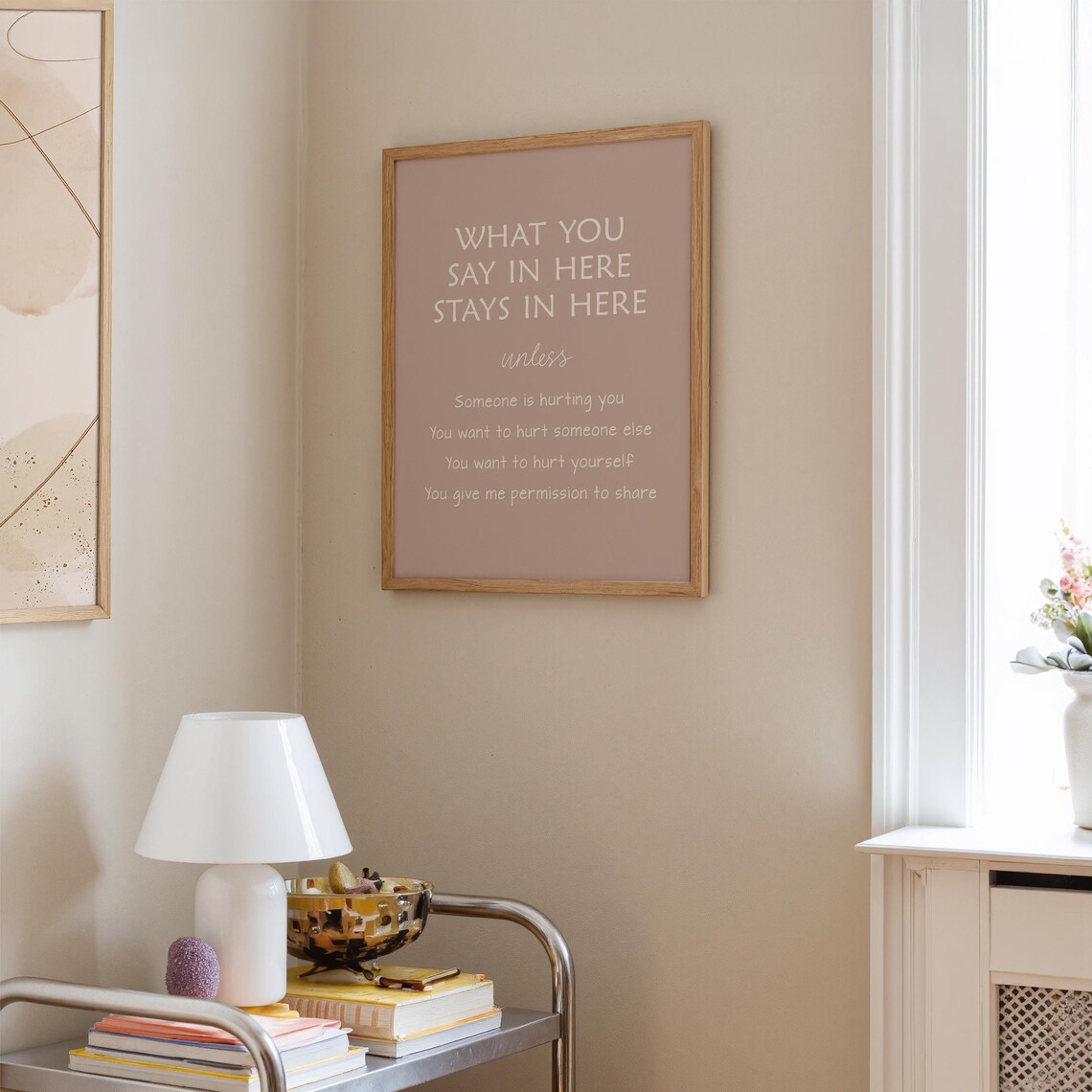 What You Say in Here Stays in Here, Confidentiality Poster, Psychology ...