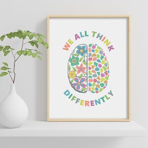 Neurodiversity Poster, Mental Health, Autism Awareness, Safe Space ...