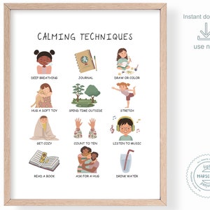 Calming Corner Bundle of 3 Posters, Calm Down Corner, Classroom Prints ...