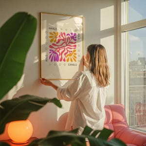 Breathwork Poster, Box Breathing Wall Art for Therapy Office Decor ...