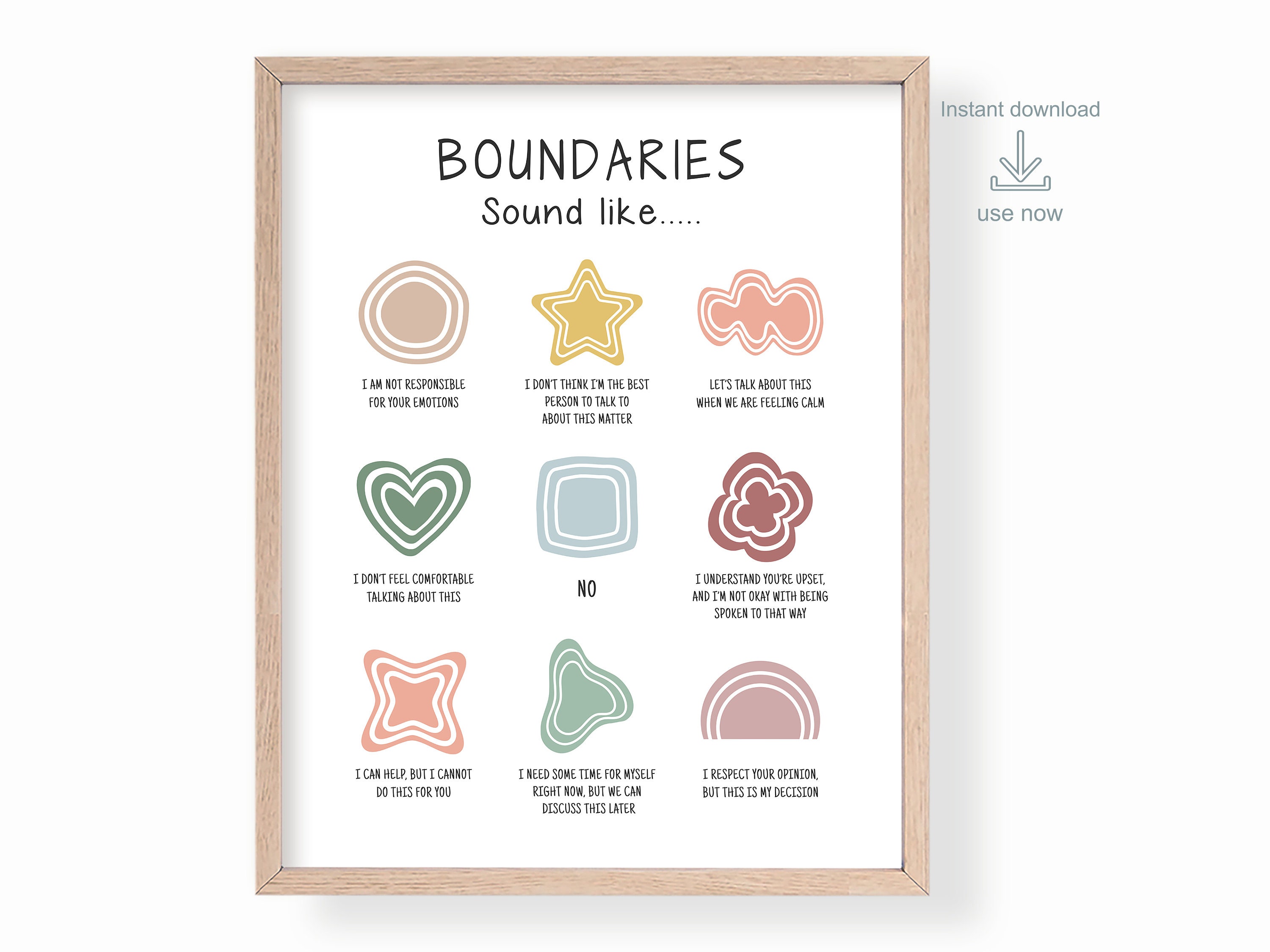 Boundaries Poster Boundaries Sound Like Print Setting - Etsy Boundaries Poster Boundaries Sound Like Print Setting - Etsy