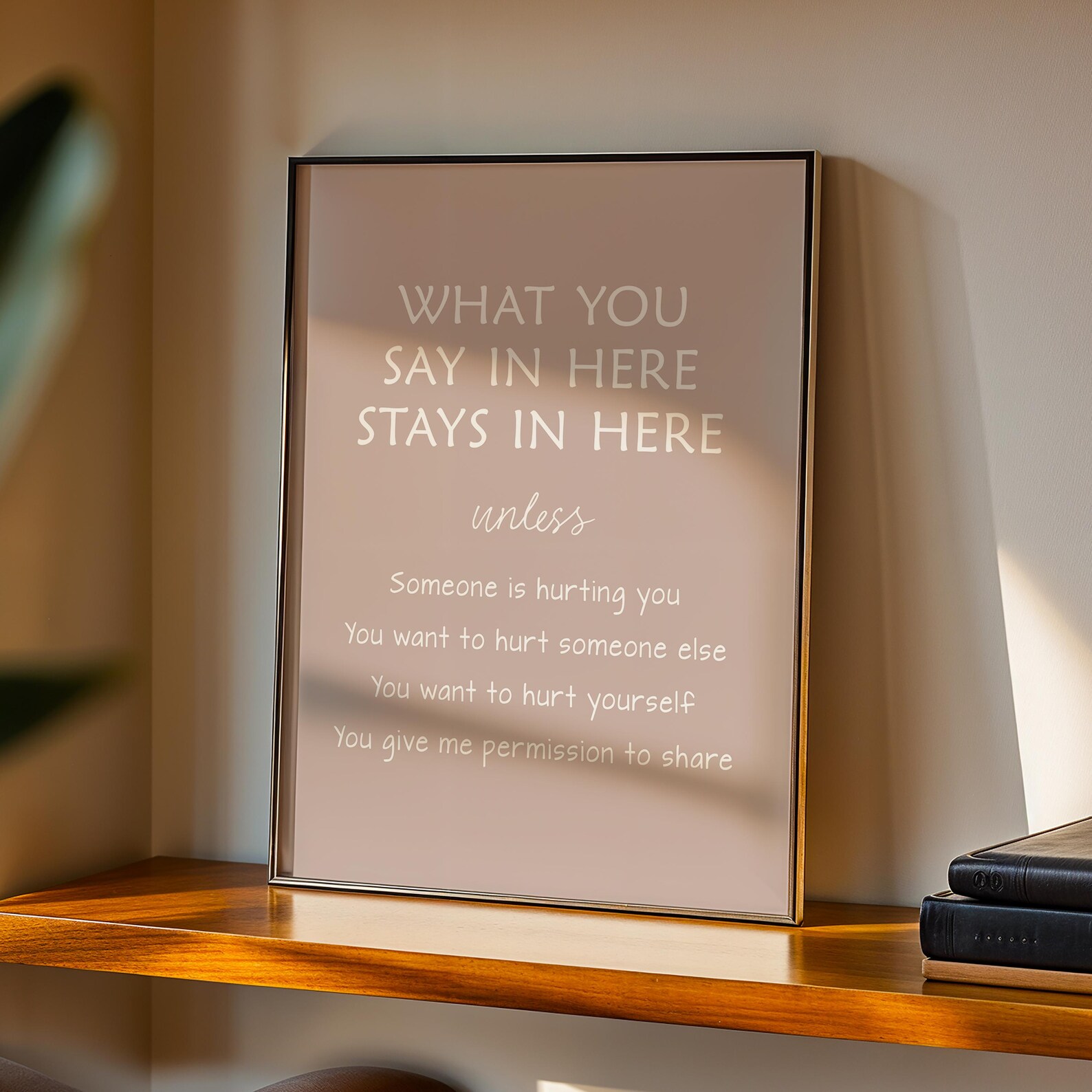 What You Say in Here Stays in Here, Confidentiality Poster, Psychology ...