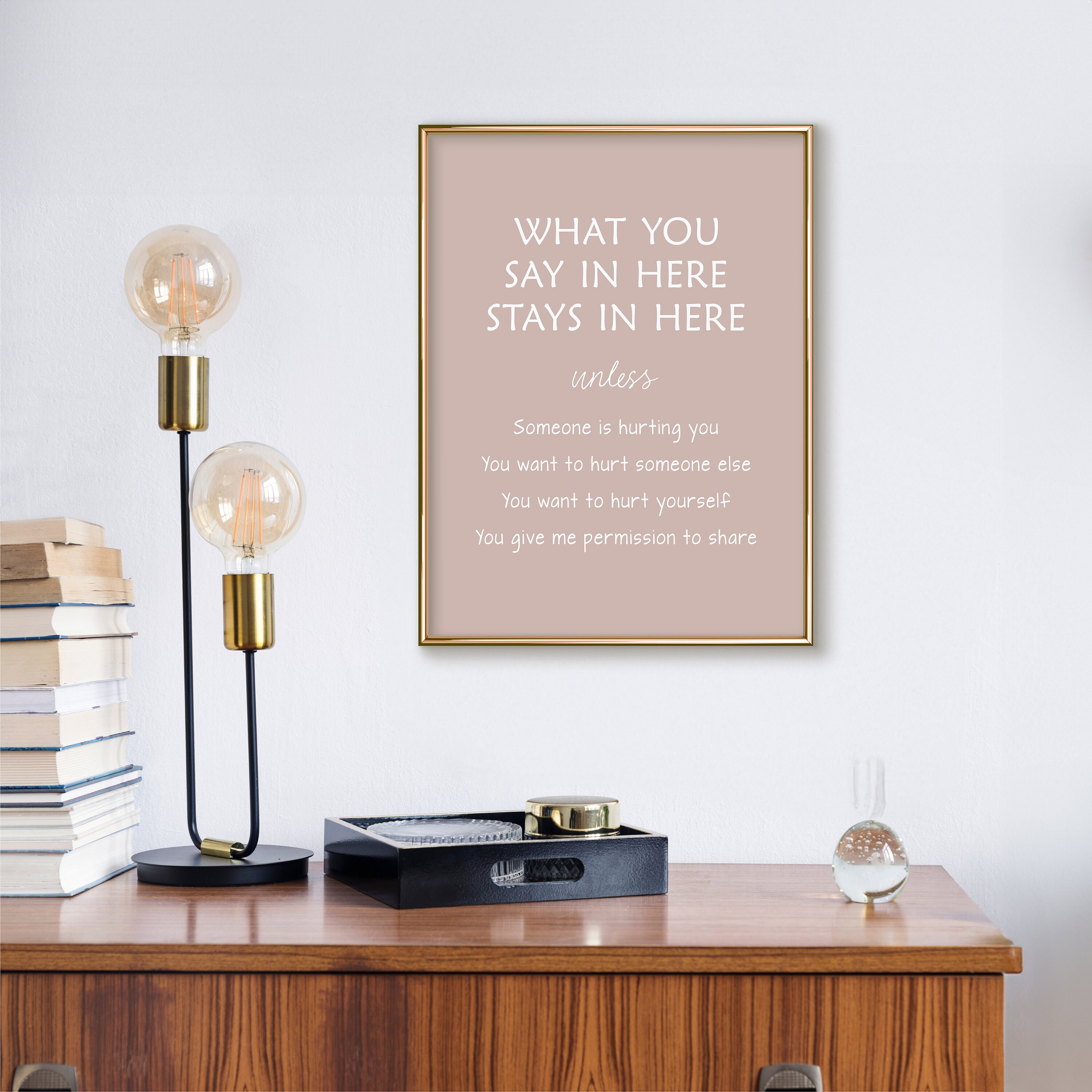 What You Say in Here Stays in Here, Confidentiality Poster, Psychology ...