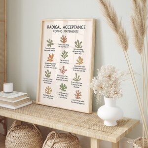 Radical Acceptance, DBT Coping Statements Printable, DBT Affirmations ...