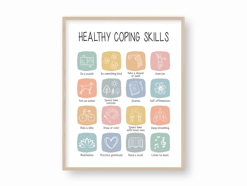 Healthy Coping Skills Coping Strategies Calming Techniques - Etsy