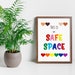 Safe Space Poster, Classroom Decor, Diversity, Inclusion, Therapy ...