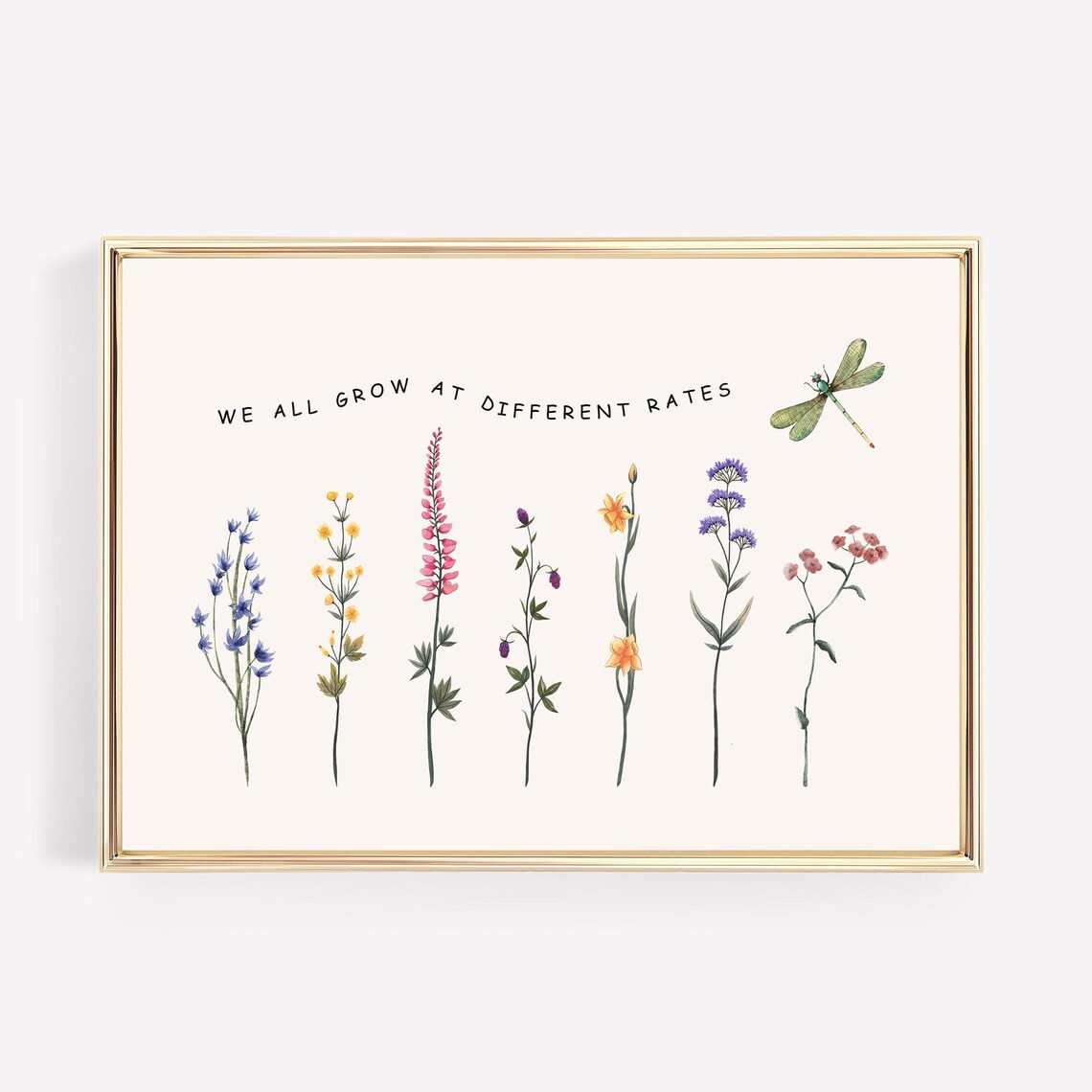We All Grow at Different Rates Printable Wall Art, Mental Health Poster ...