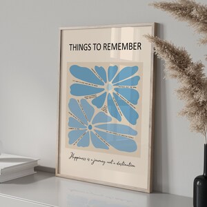 Things to Remember Poster, Mental Health Print, Positive Affirmations ...
