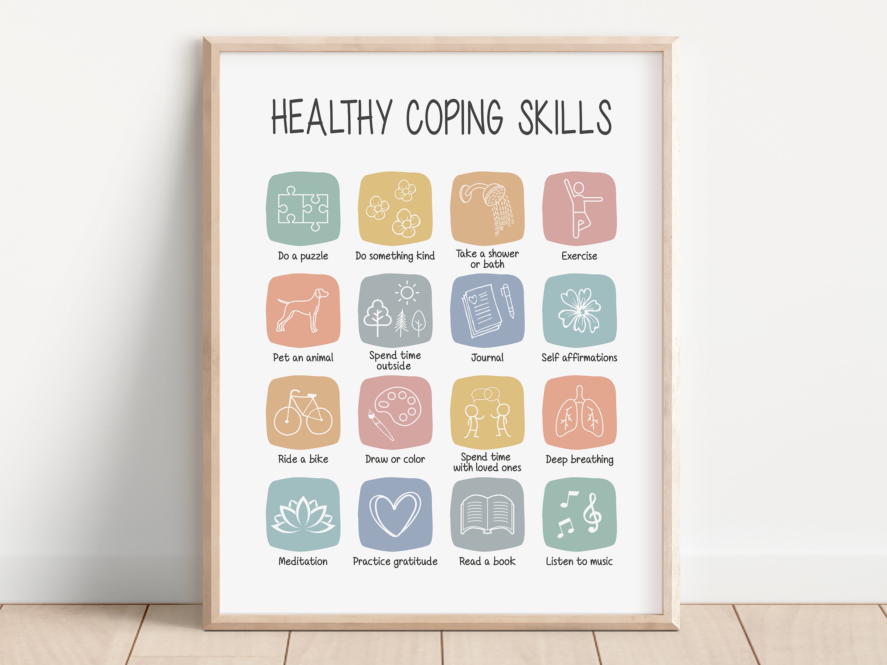 Healthy Coping Skills Coping Strategies Calming Techniques - Etsy