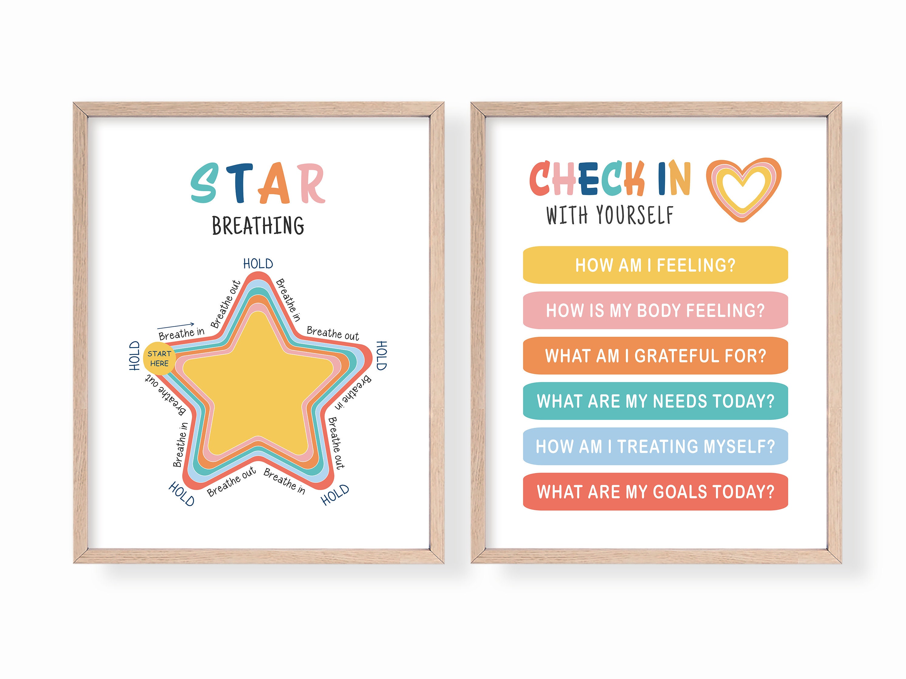 Set of 12 Psychology Prints for Kids Emotions Poster Mental - Etsy