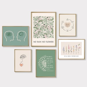 30 Mental Health Posters, Therapy Office Decor, Psychology Quotes ...