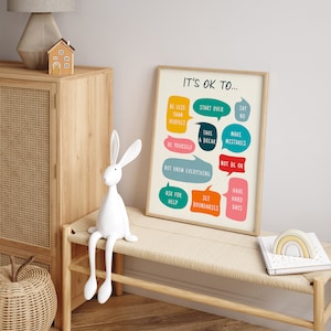 Its OK to Not Be OK, Mental Health Poster, School Counselor, Classroom ...