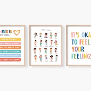 21 Mental Health Posters, Psychology Prints for Kids, Zones of ...