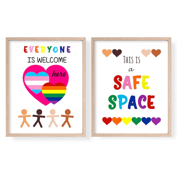Safe School Poster - Etsy