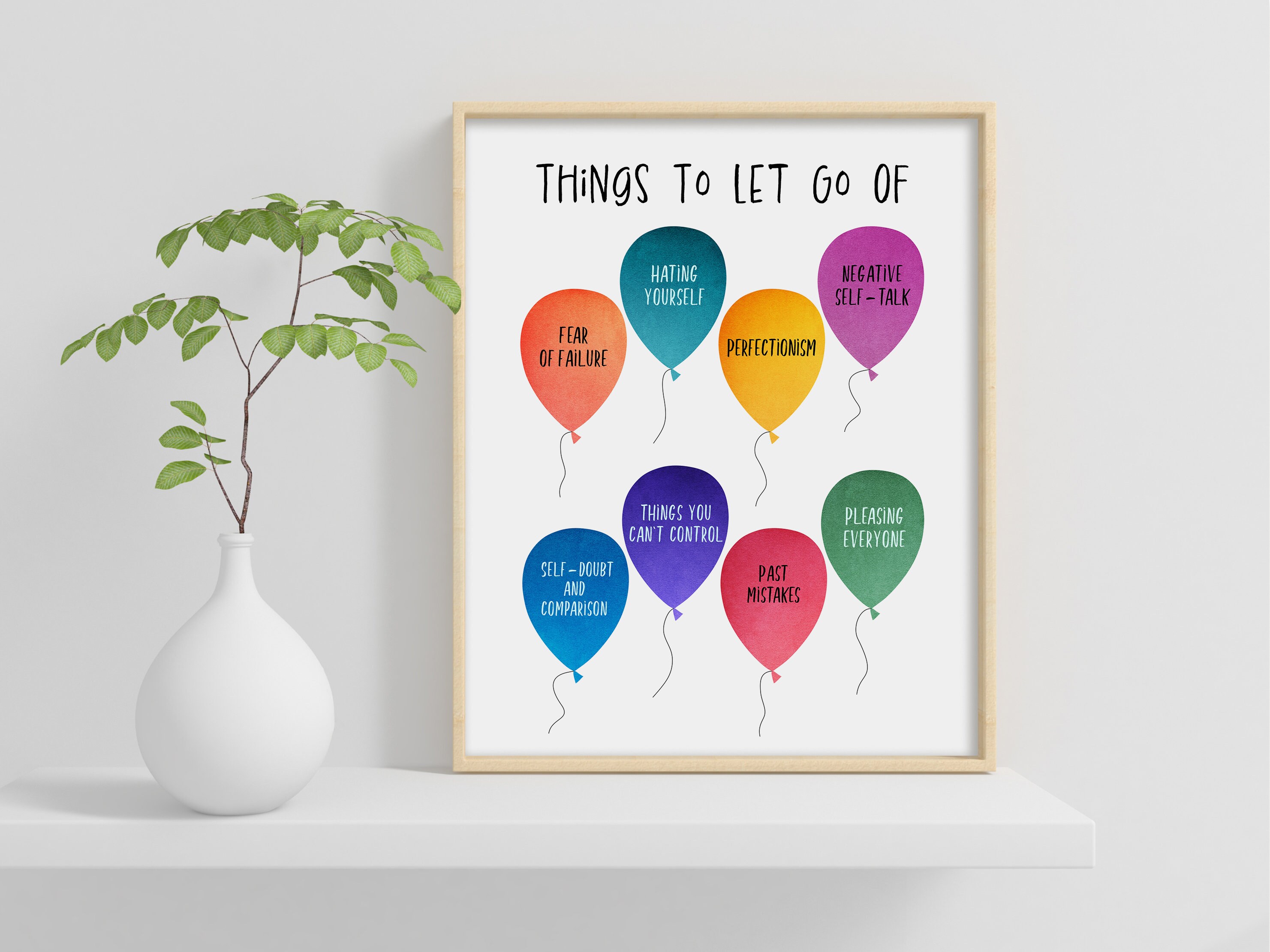 Things to Let Go Of, Mental Health Poster, Things to Release, Self Care ...