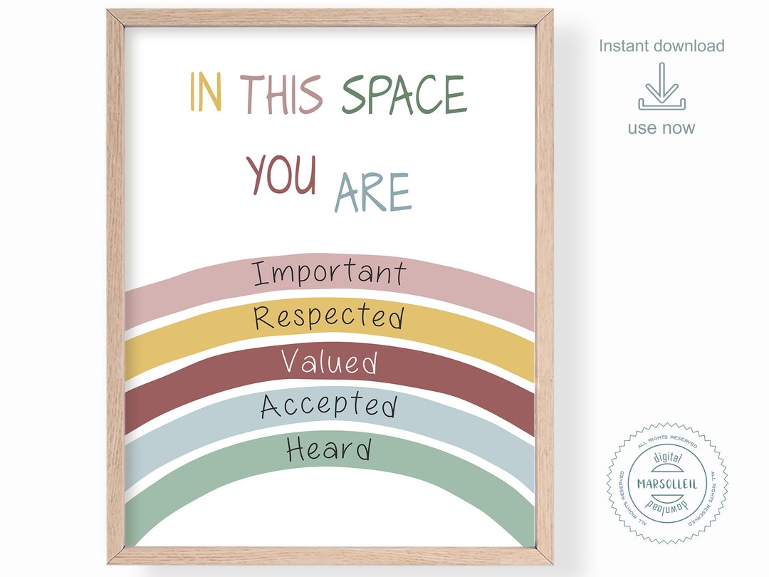 Safe Space Poster School Social Work Classroom Posters - Etsy