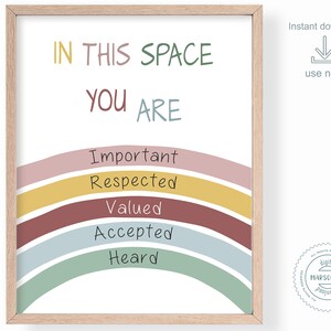 Safe Space Poster, School Social Work, Classroom Posters, Therapy ...