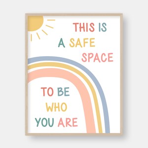 Safe Space Poster, School Social Work, School Psychologist, Classroom ...