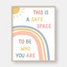 Safe Space Poster School Social Work School Psychologist - Etsy