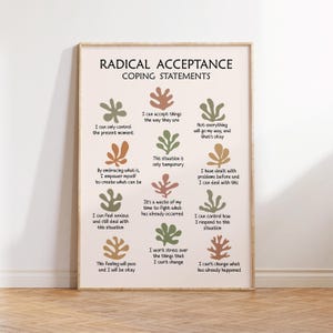Radical Acceptance, DBT Coping Statements Printable, DBT Affirmations ...