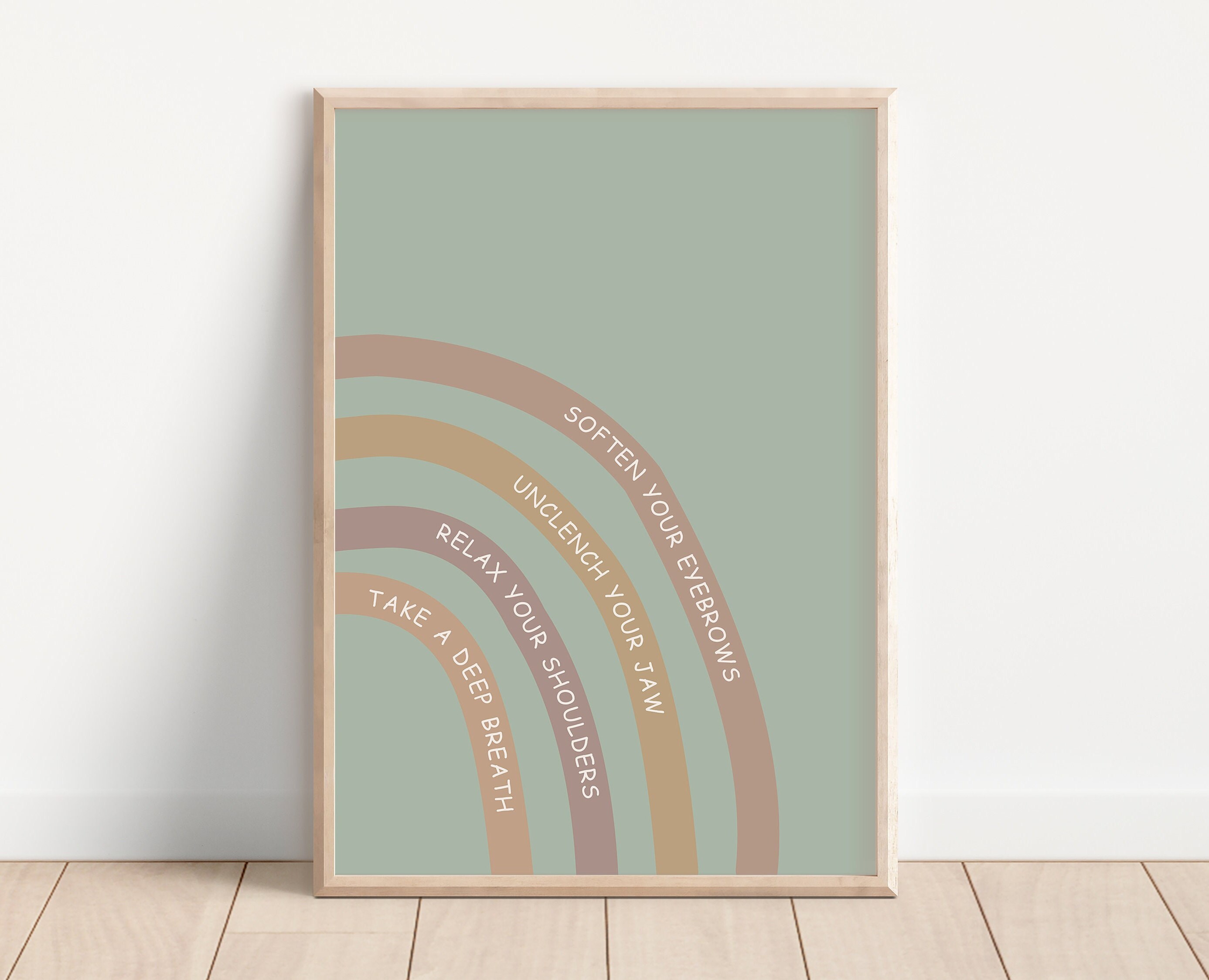 Grounding Technique, Relax Sequence, Anxiety Grounding Poster for ...