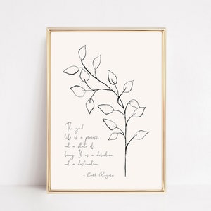 Carl Rogers Quote Print, Mental Health Wall Art Printable, Psychology ...