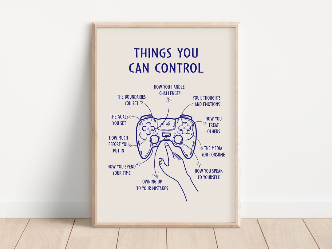Things You Can Control, Mental Health Poster, Therapy Office Decor ...