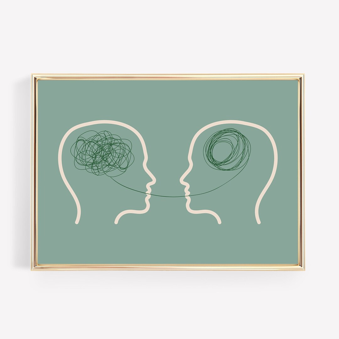 Talking Therapy Poster, Therapy Office Decor, Mental Health Poster ...