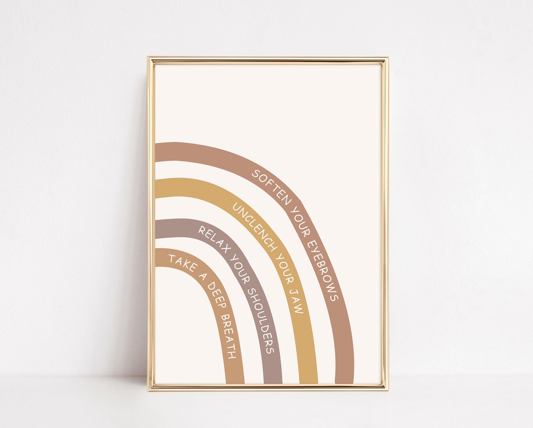 Grounding Technique Printable, Relax Sequence, Anxiety Grounding Poster ...