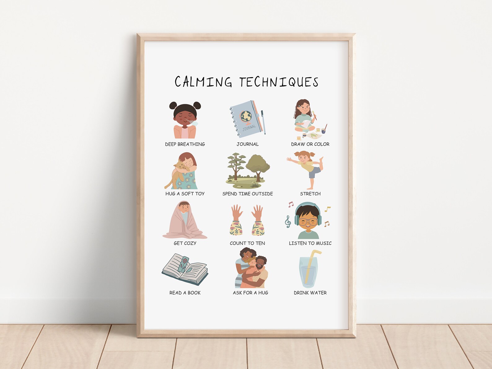 Calming Strategies Poster, Coping Skills for Kids, Calm Corner, School ...