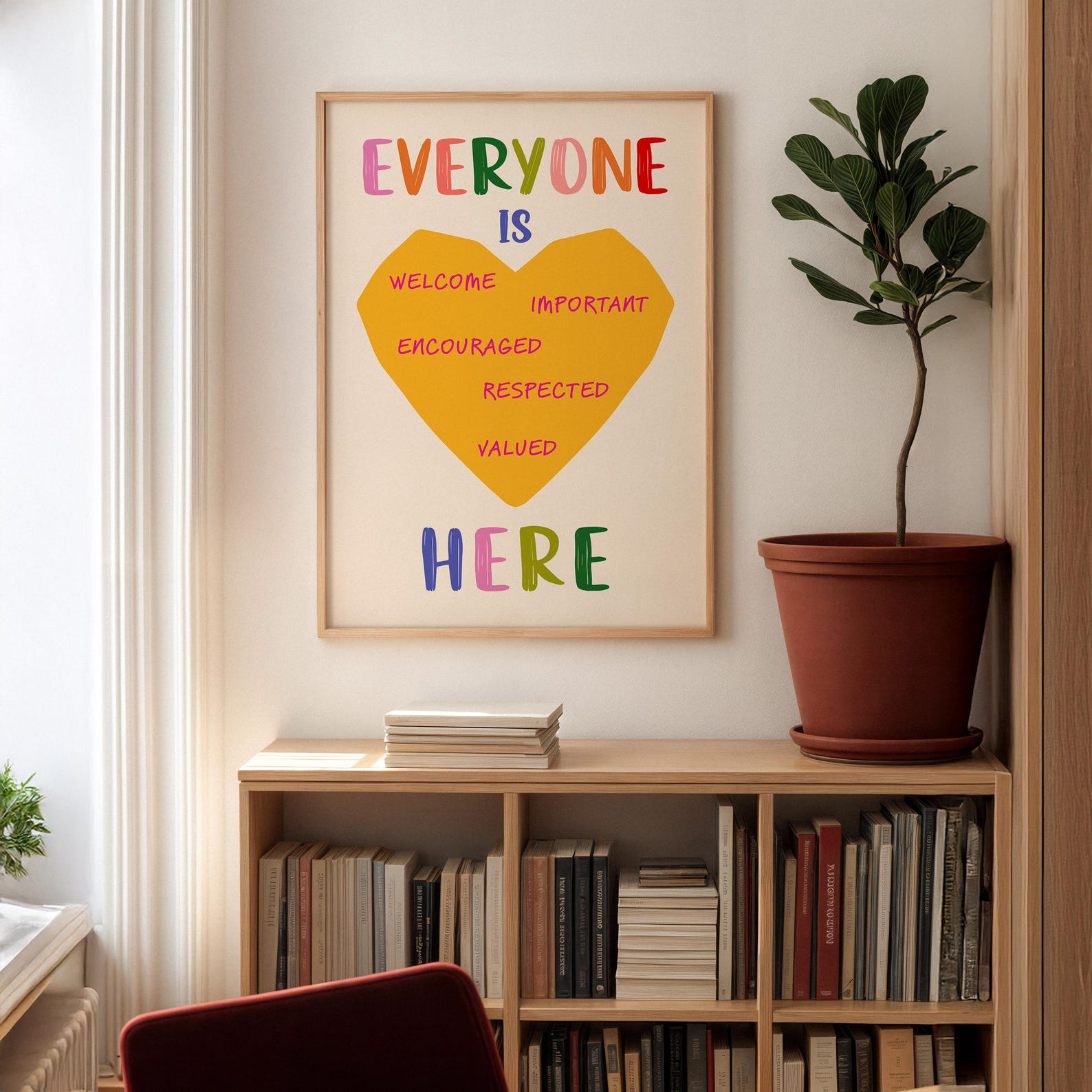 Everyone is Welcome Here, Diversity and Inclusion Poster, School ...
