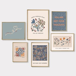 Mental Health Posters, 12 Prints for Therapy Office Decor, Motivational ...