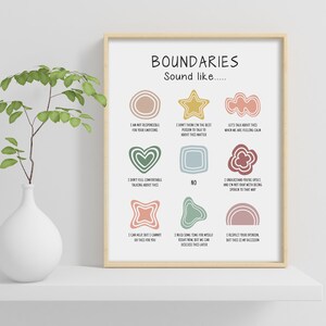Boundaries Poster, Boundaries Sound Like Print, Setting Personal ...